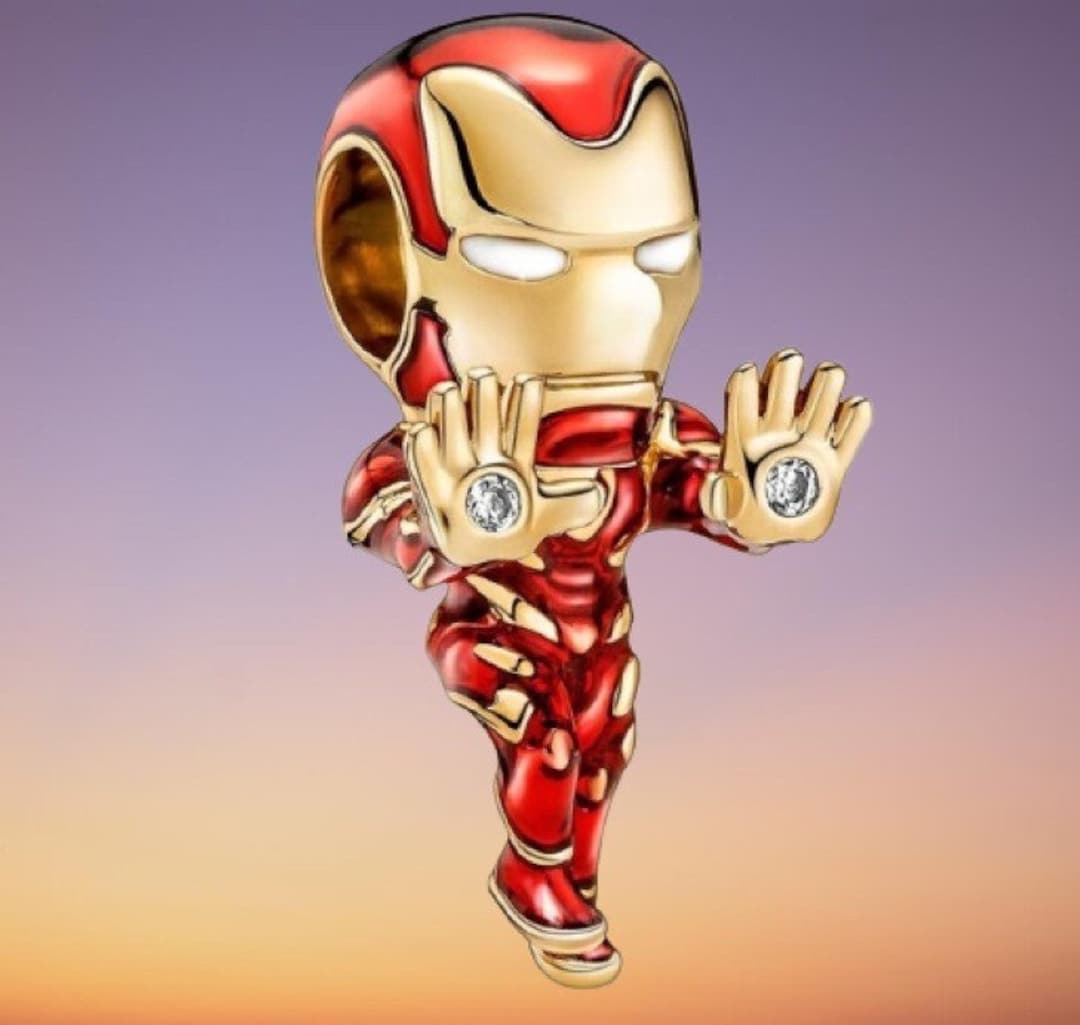 Genuine Pandora Marvel the Avengers Iron Man 760268C01 Charm - Etsy