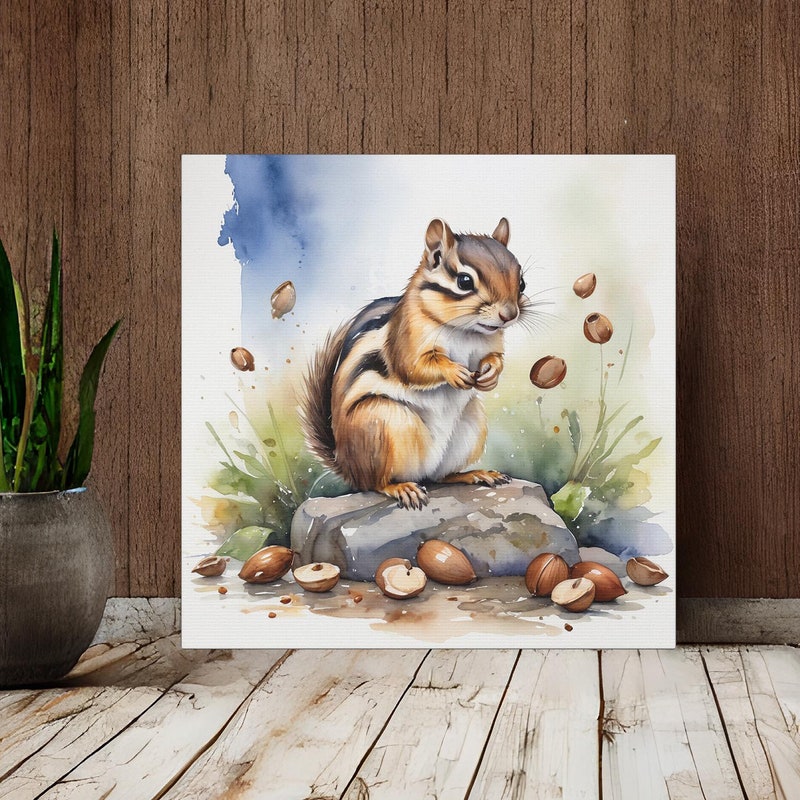 Chipmunk Art - Etsy