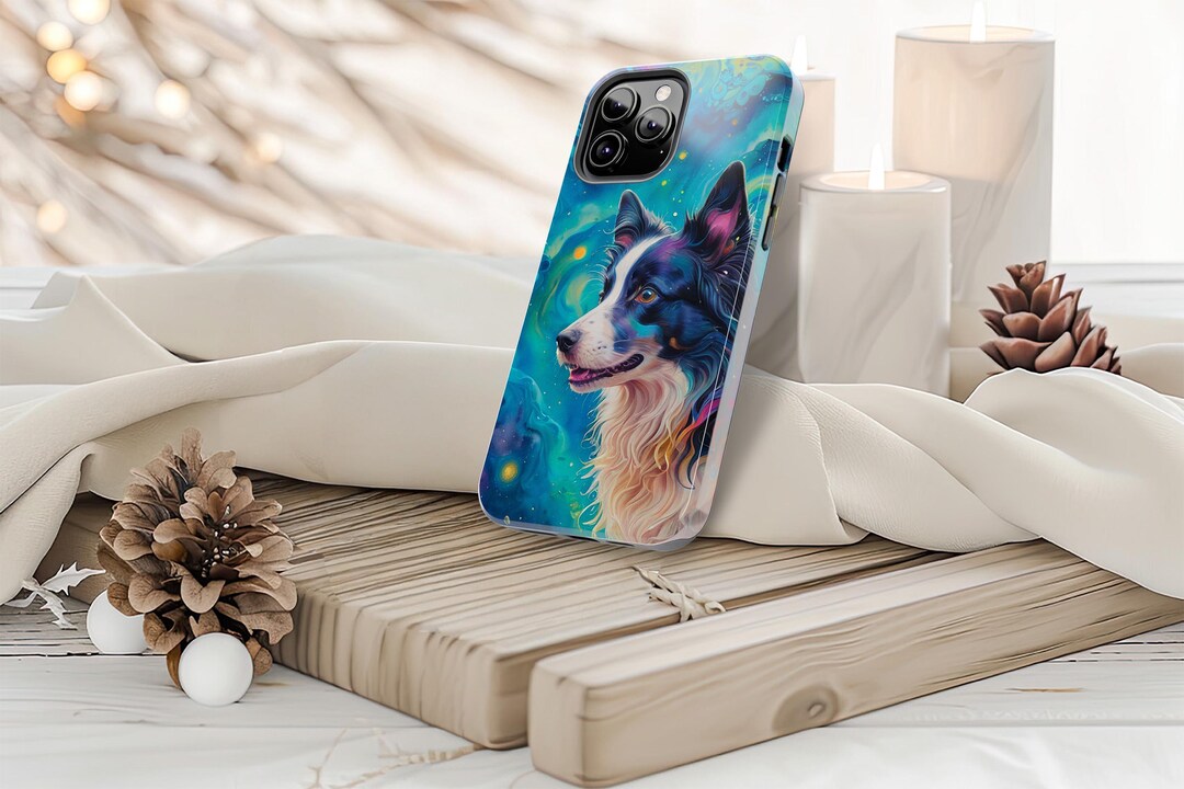Van Gogh Border Collie Tough Phone Case, Bordie Art Phone Cover, Case ...