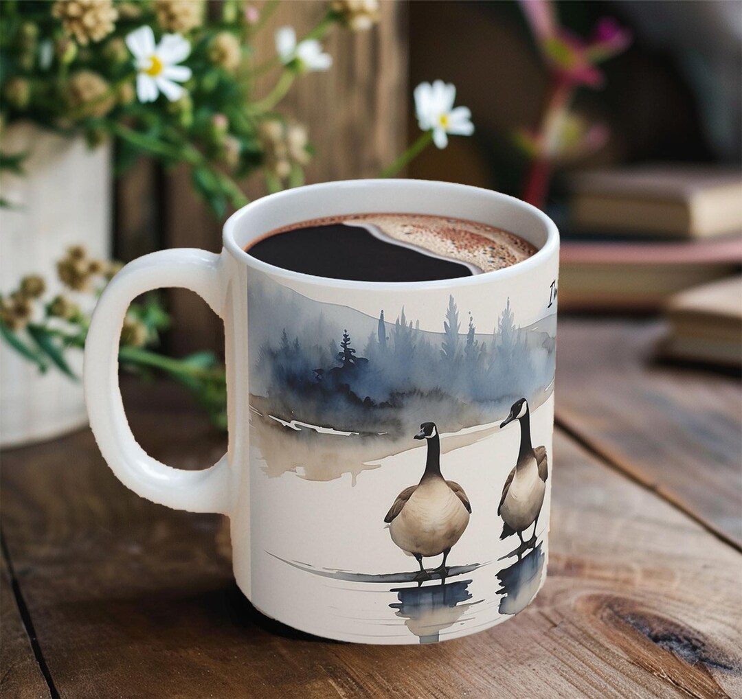 Custom Funny Goose Ceramic Mug, Canada Geese Coffee Tea Cup ...