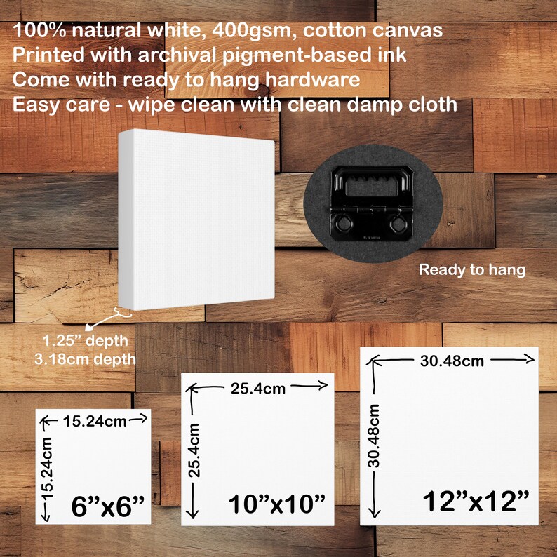 November Birth Flower Wall Art, Watercolor Print on Gallery Canvas ...