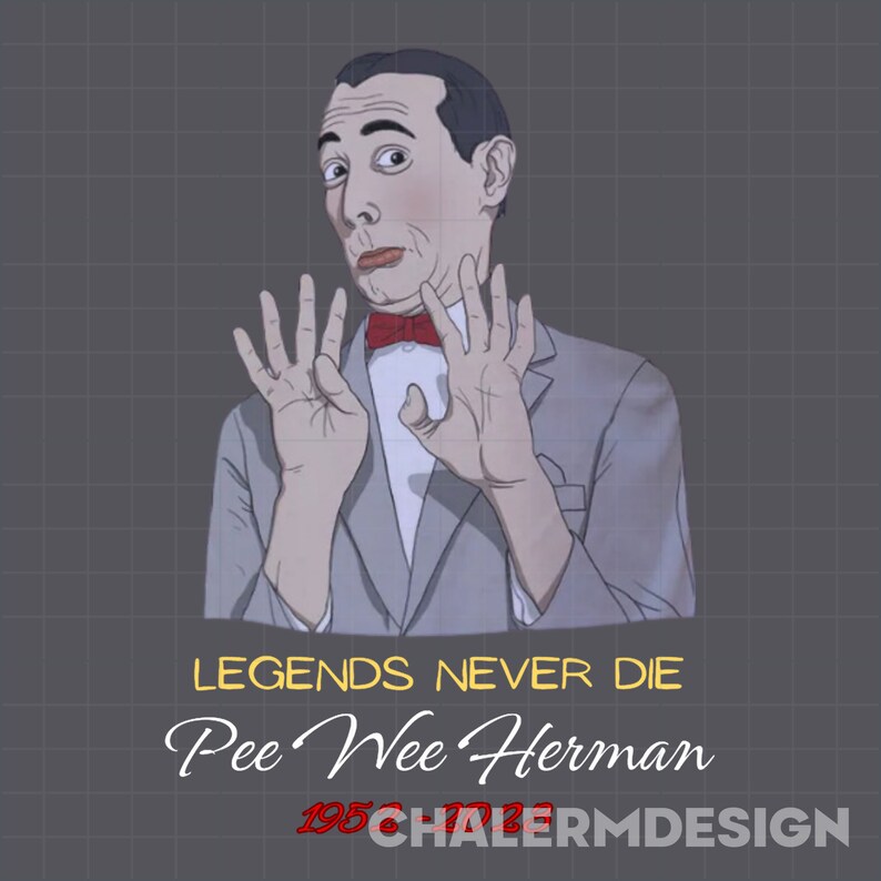 RIP Pee-wee Herman Png 80s Jambi Png Music Vintage Retro Pee - Etsy