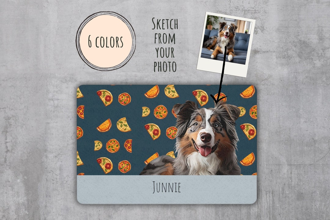 Personalized Pet Mat, Custom Dog Mats, Dog Bowl Mat, Personalized Dog ...