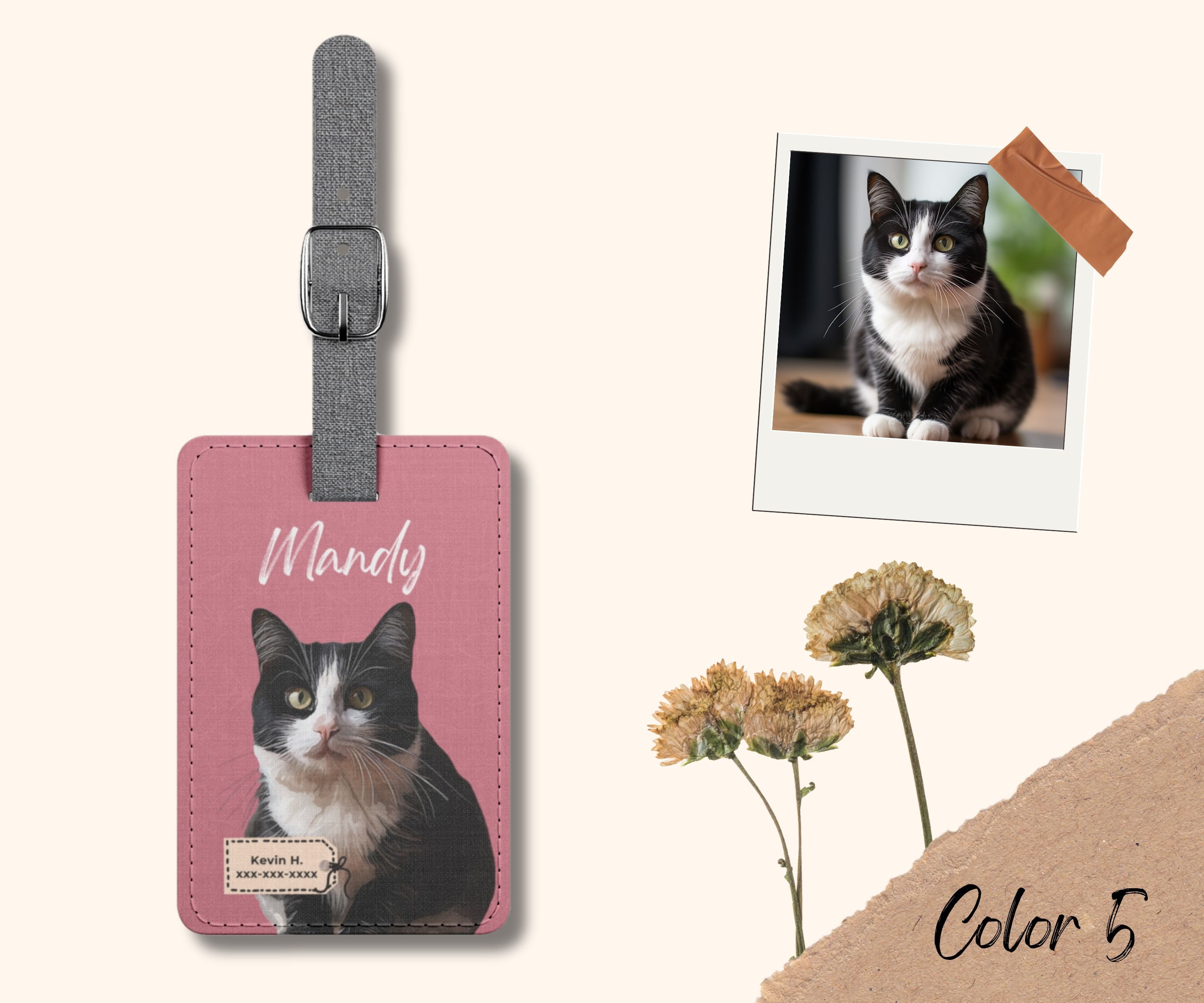 Personalized Luggage Tags With Photo Pet Luggage Tag Picture Custom ...