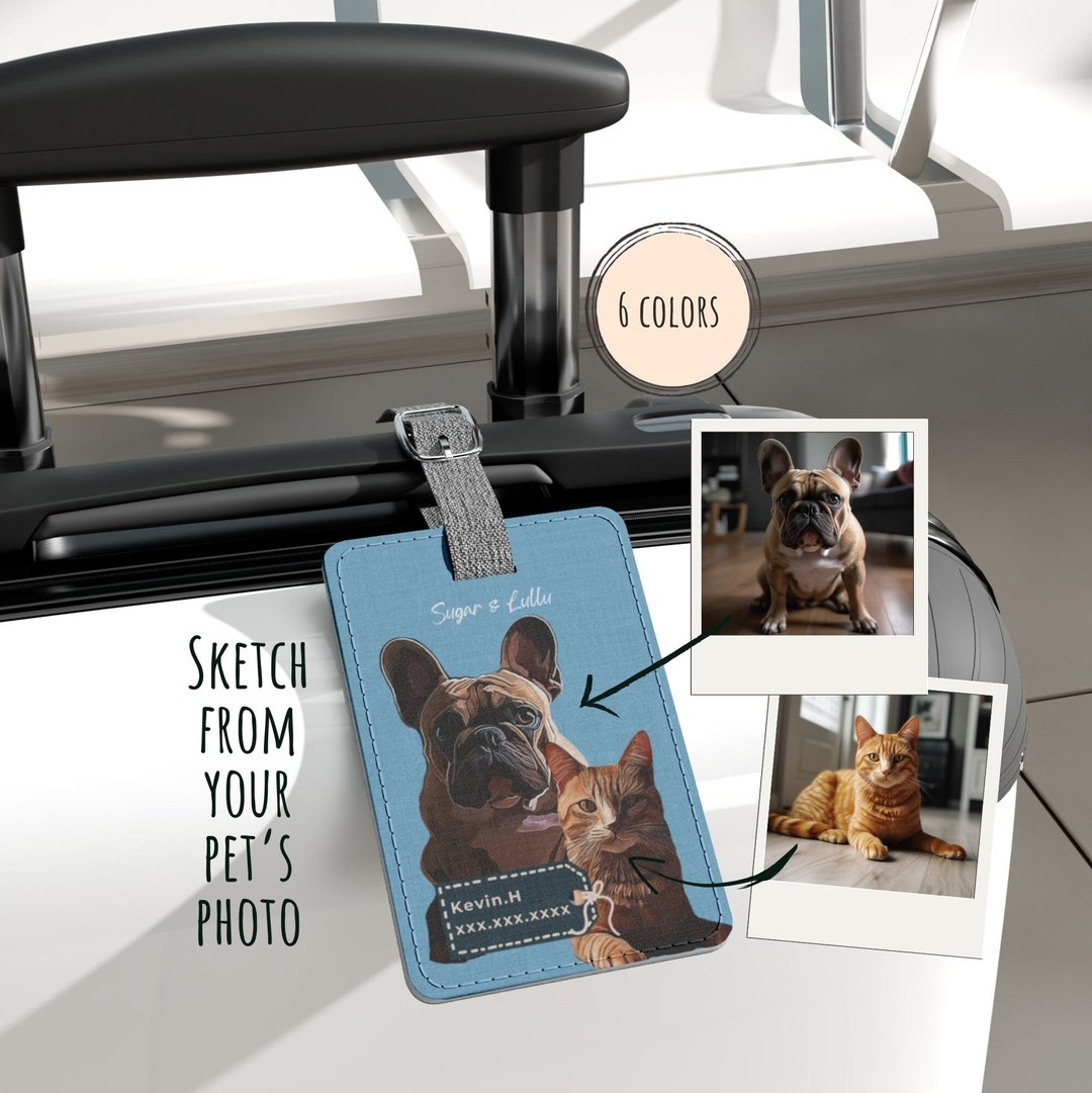 Personalized Luggage Tags Dog Mom Luggage Tag With Photo Custom ...