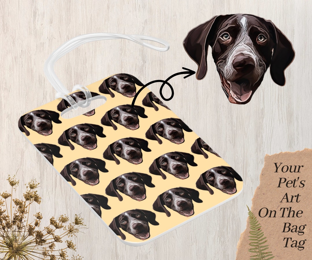 Personalized Luggage Tag of Pet, Custom Luggage Tag Photo, Customized ...