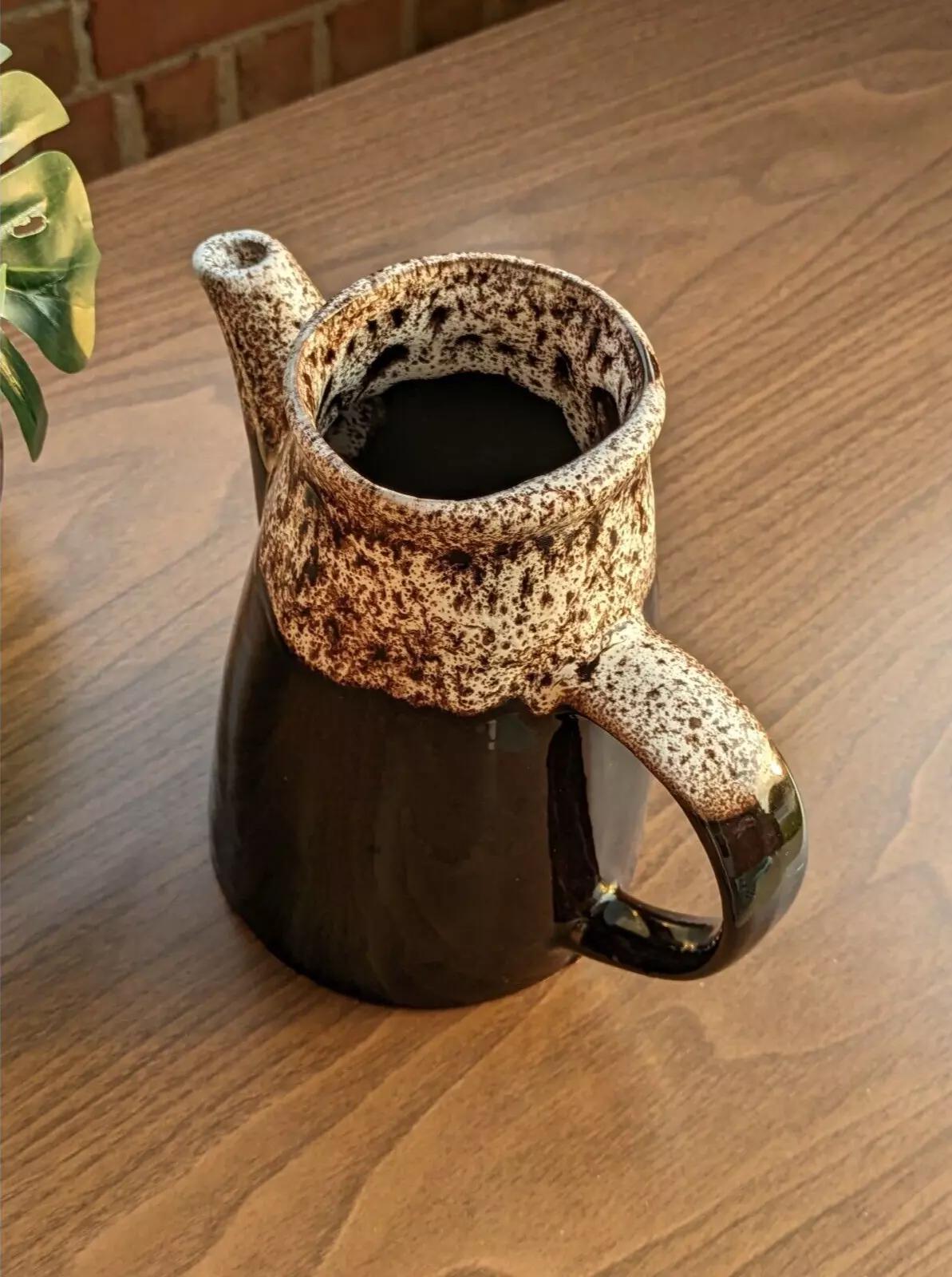 Vintage Royal Canadian Art Pottery Brown Drip Glaze Pottery Pitcher - Etsy