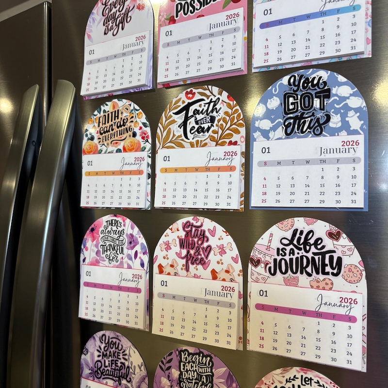 Magnetic Calendars 2026 - Etsy