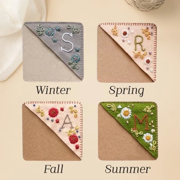Embroidered Bookmark - Etsy