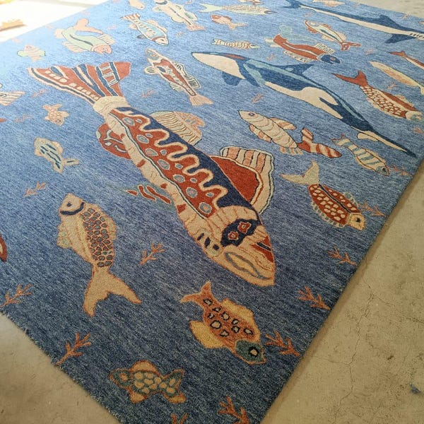 Fish Rug - Etsy