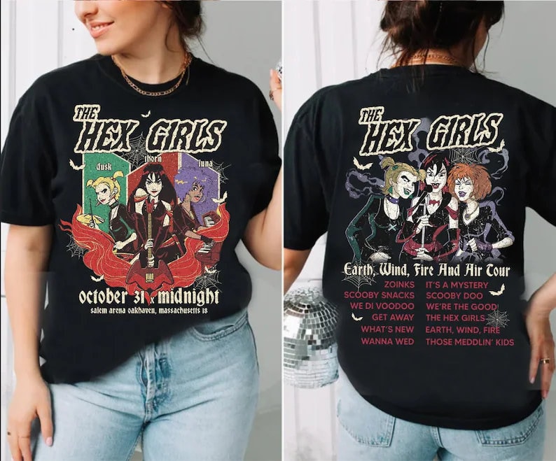 Two-sided Vintage the Hex Girls Tour Rock Band Shirt, the Hex Girls ...