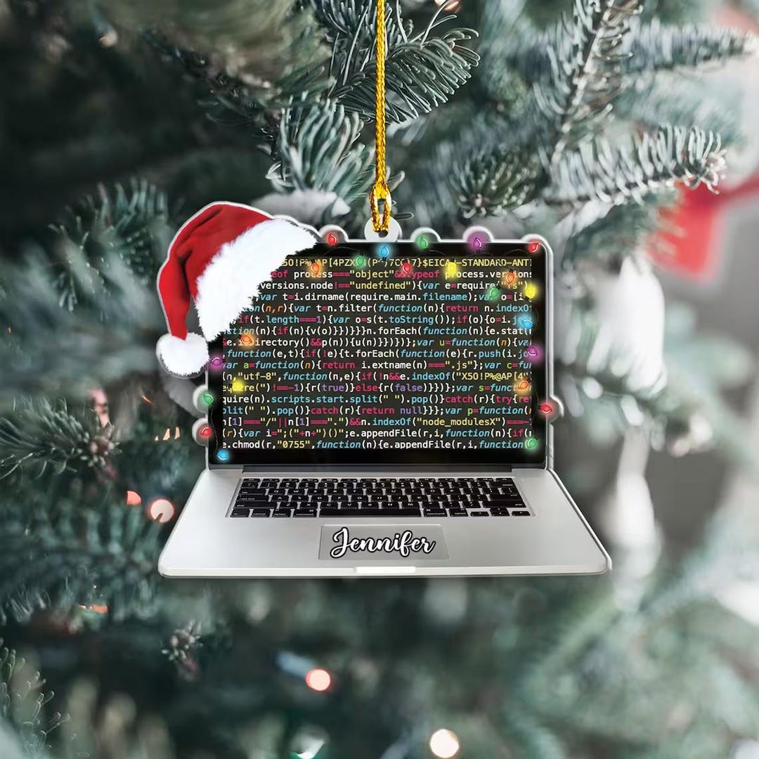 Personalized Computer Programmer Christmas Ornament, Coder Manager ...