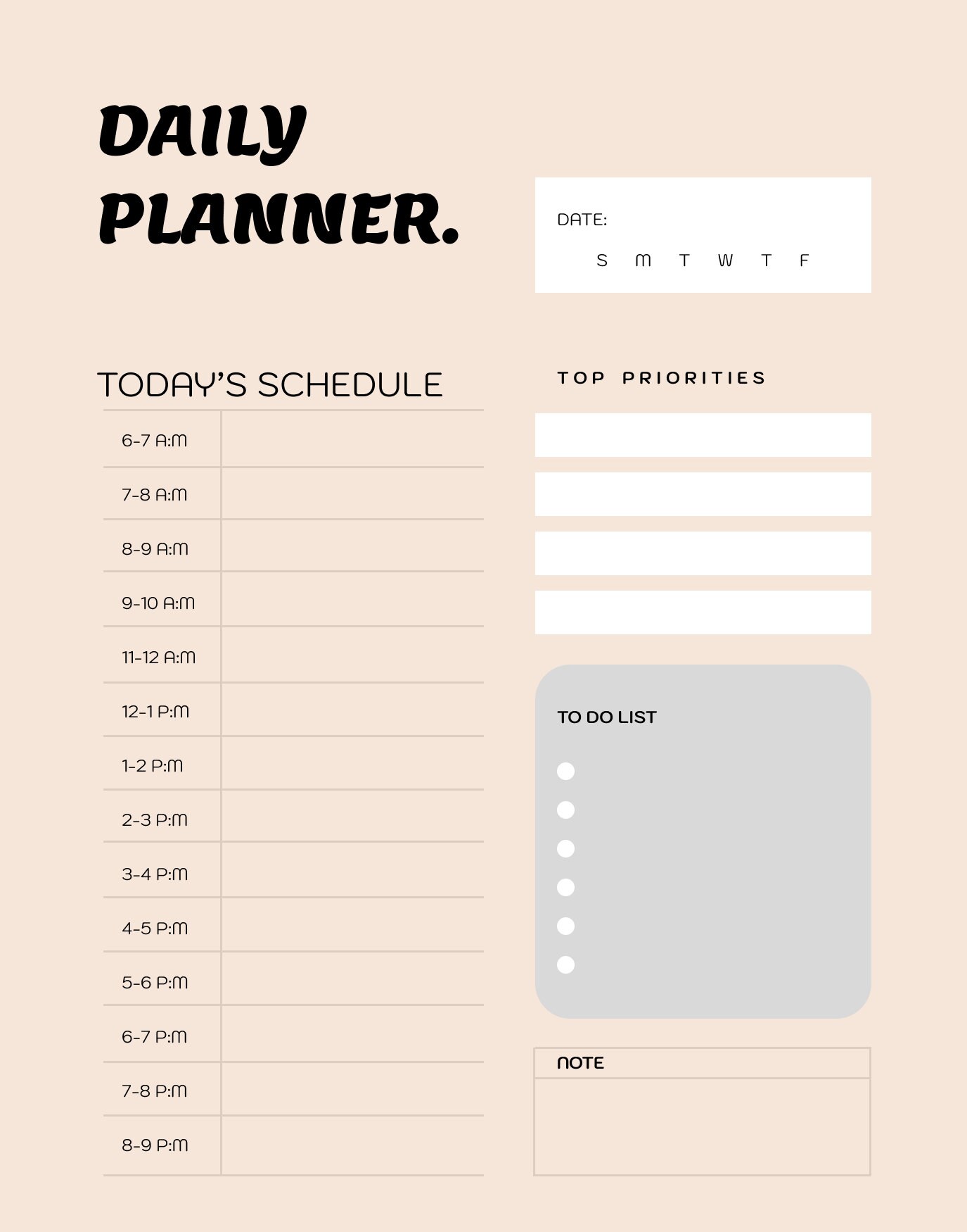 Self Improvement Digital Download Pritable Planner, Habit Tracker ...