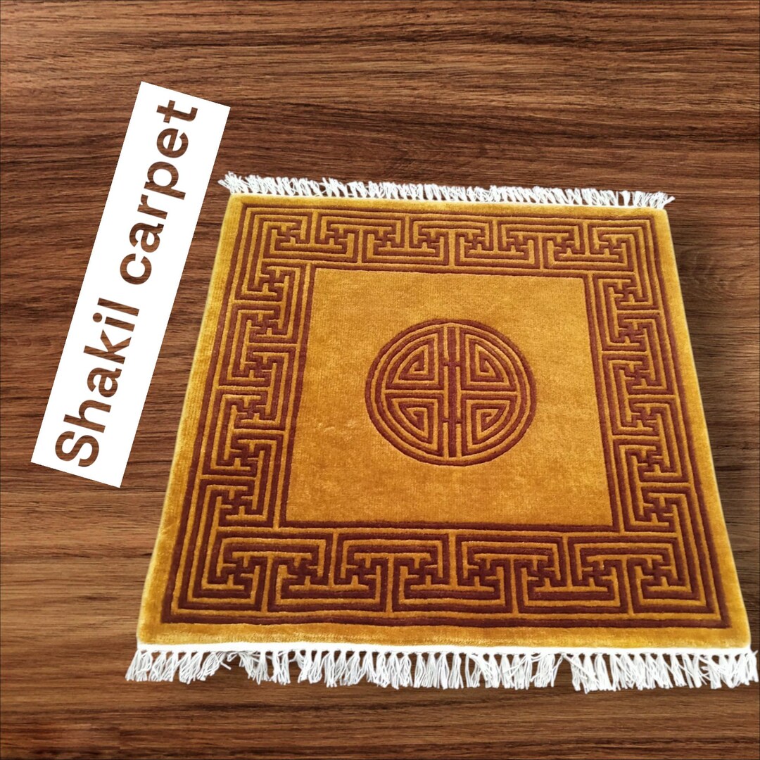 Hand-knotted Tibetan Wool Mandala Rug 2x3ft: Authentic Tibet Nepali ...