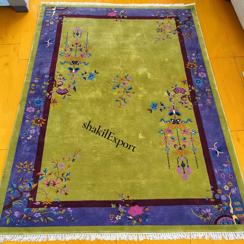 Antique Chinese Deco Rugs - Etsy
