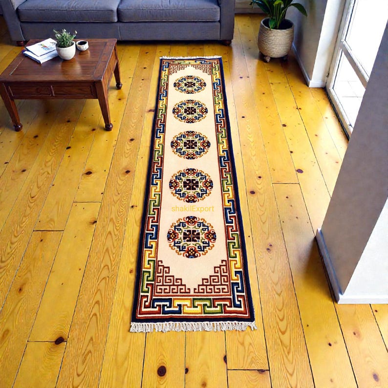 Hand Knotted Wool Tibetan Mandala Rug: Authentic Meditation Nepali ...