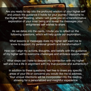 Higher Self Reading. What Will Your Higher Self Tell You? Tarot Psychic ...