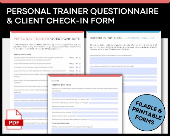 Personal Questionnaire Template