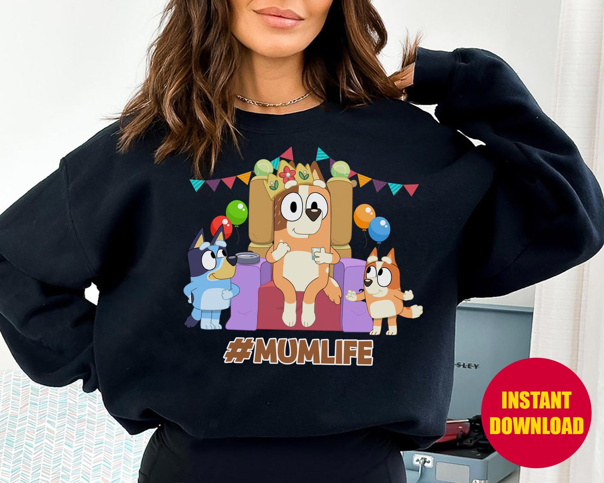 Bluey Mom Life PNG Bluey Mother's Day PNG Bluey Mama - Etsy UK