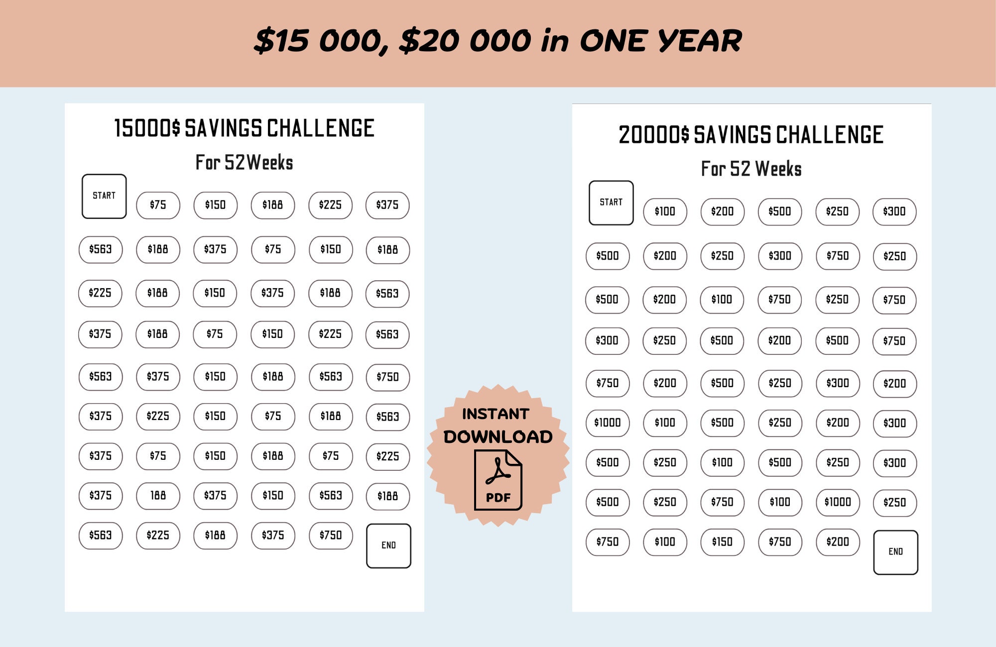 The Ultimate Savings Challenge, Money Saving Challenge, Ultimate ...