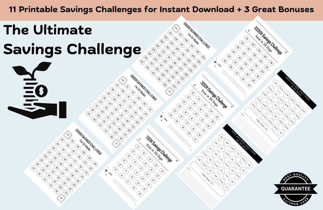 The Ultimate Savings Challenge, Money Saving Challenge, Ultimate ...