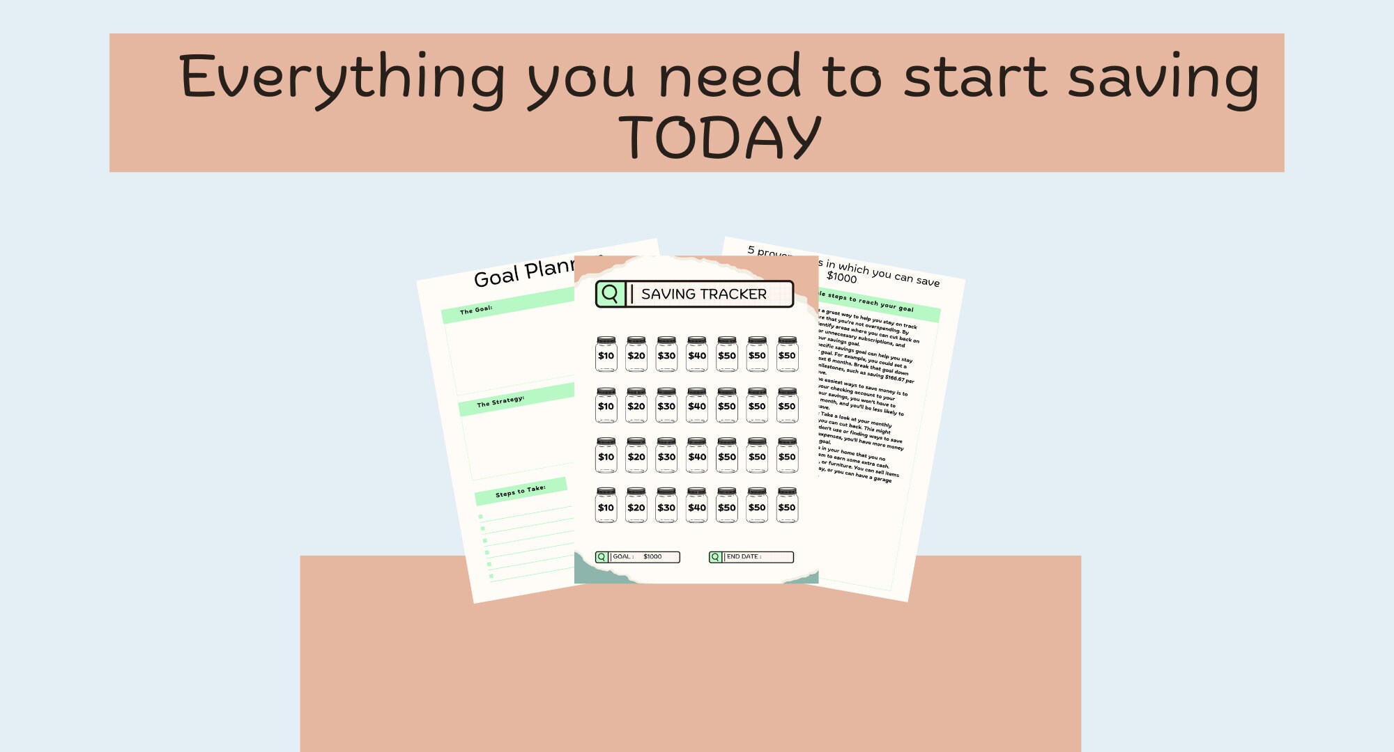 1K Savings Challenge Template, Printable Savings Challenge, 1K Saving ...