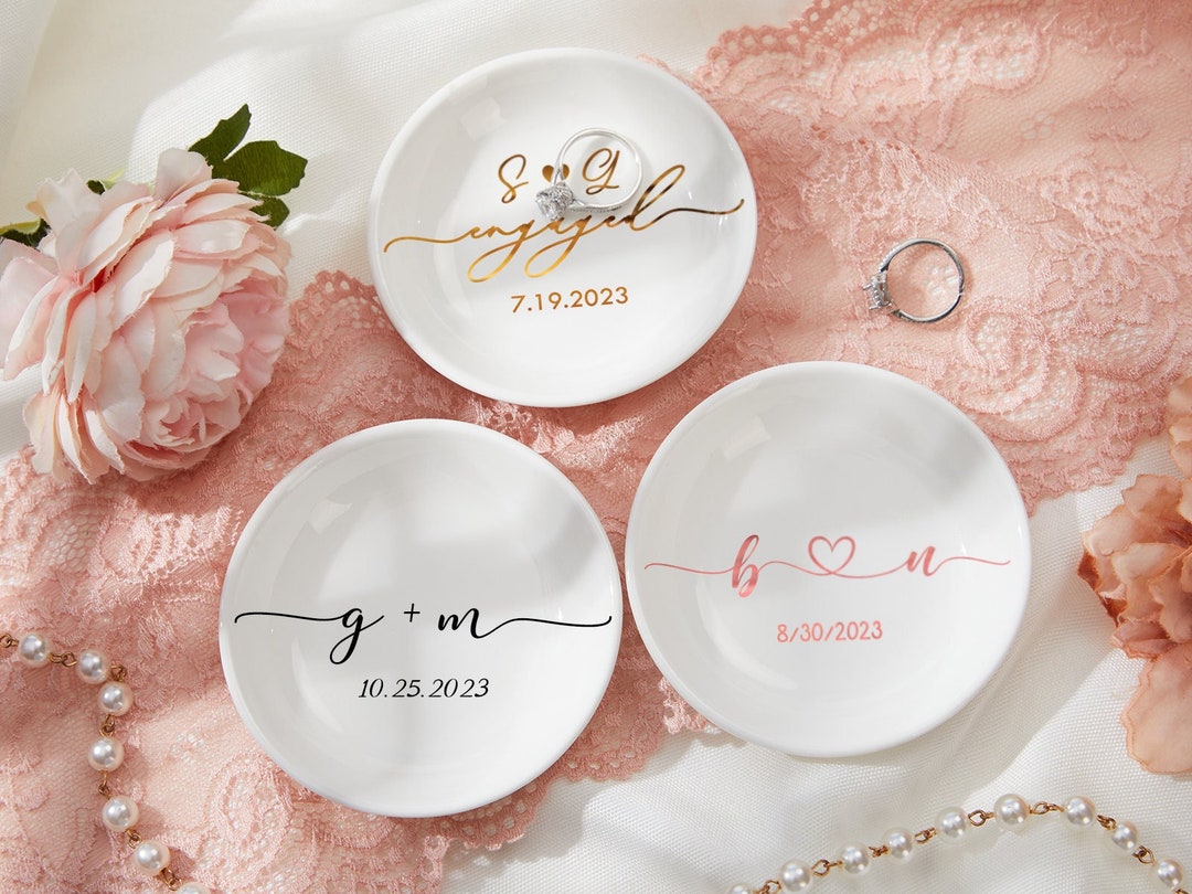 Engagement Ring Dishpersonalized Ring Dish for Hercustom - Etsy