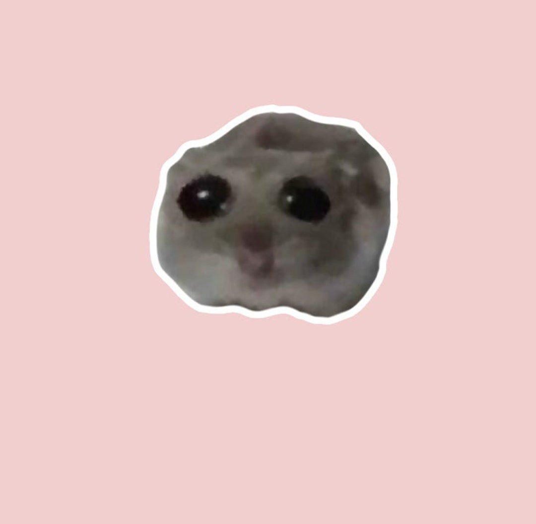 Sad Hamster Meme Sticker, Sad Hamster Stickers, Funny Sticker, Laptop ...
