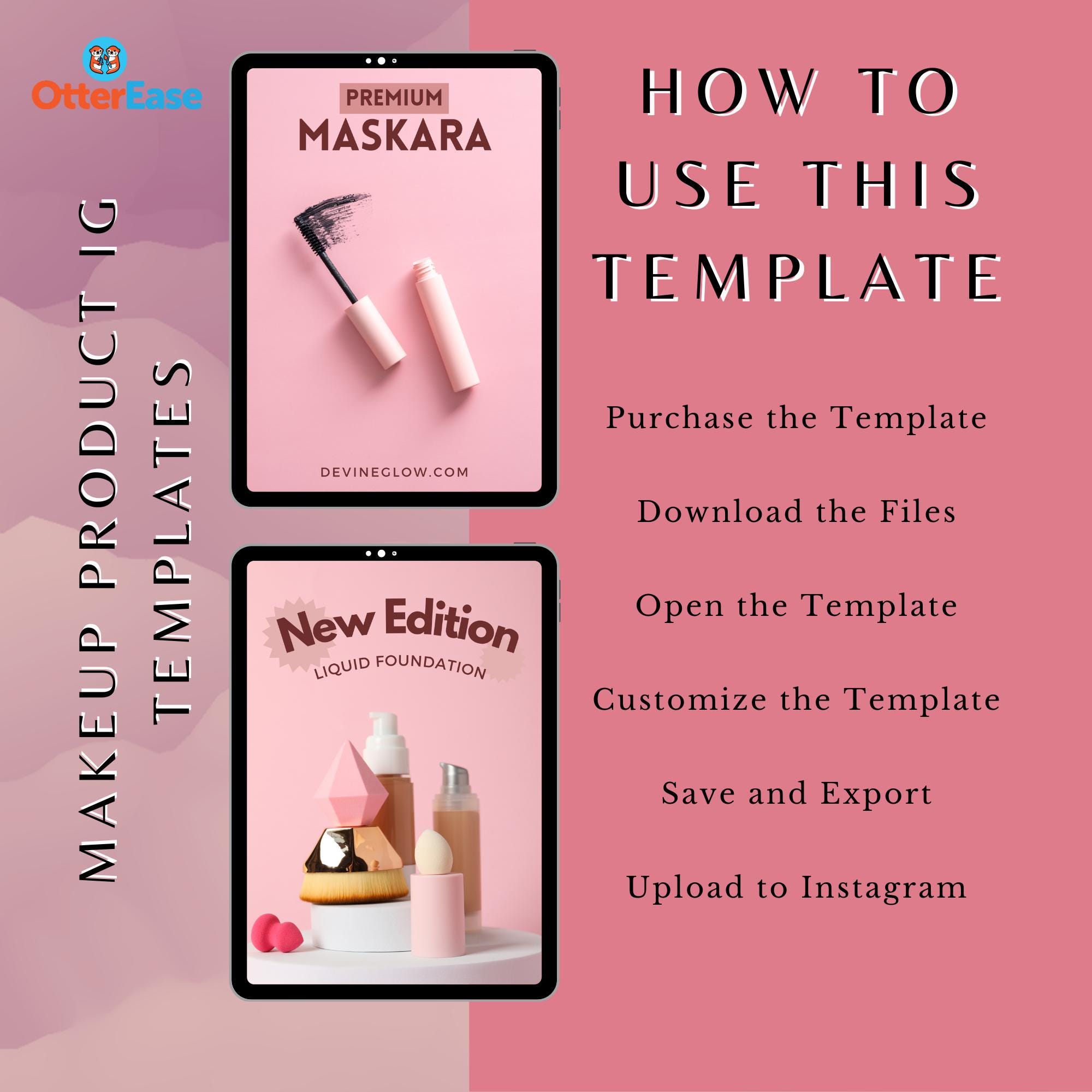 30 Makeup Instagram Templates Canva Template, Social Media, Instagram ...