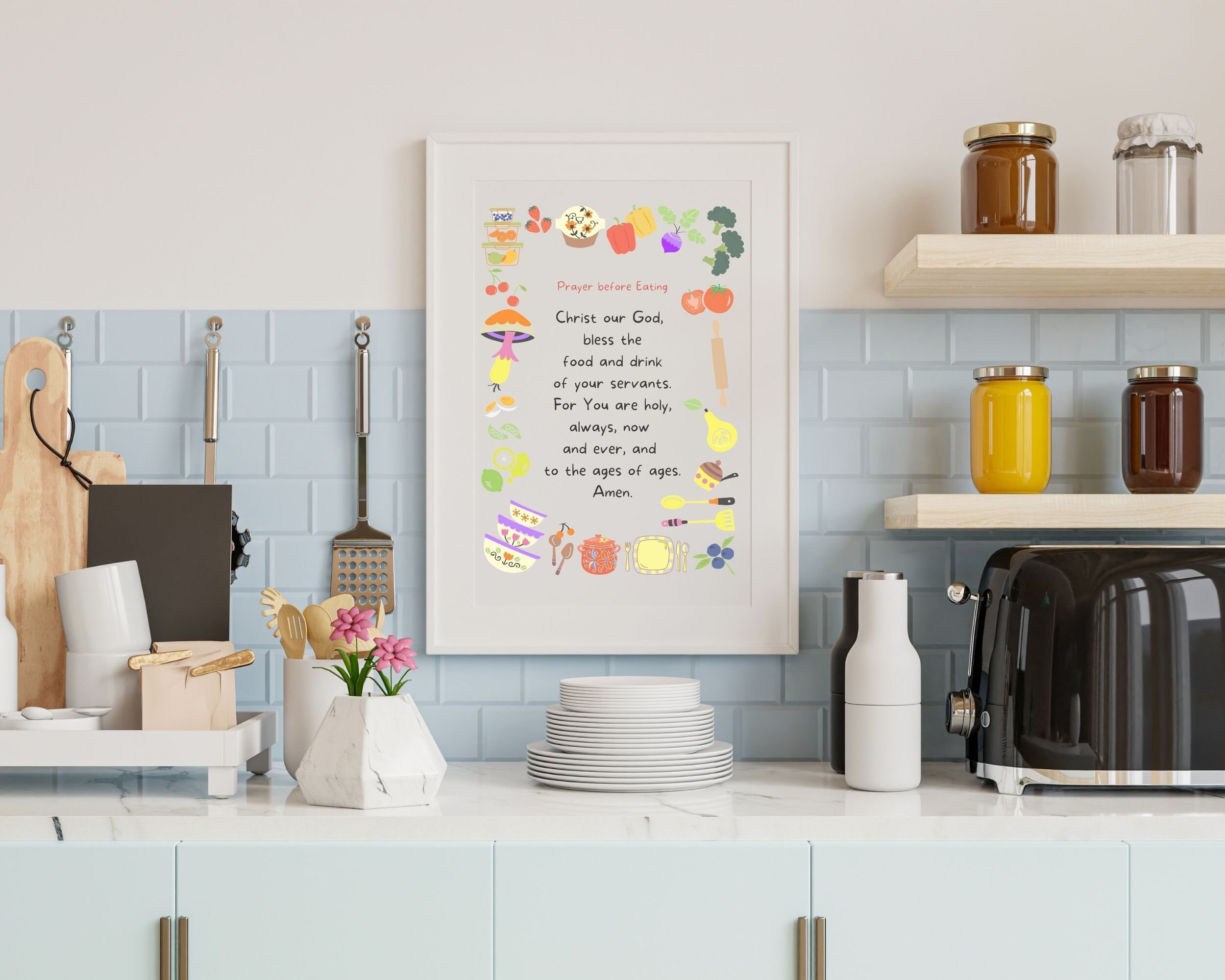 Kids Mealtime Prayers Children's Dinner Prayers Family Prayer Printable ...