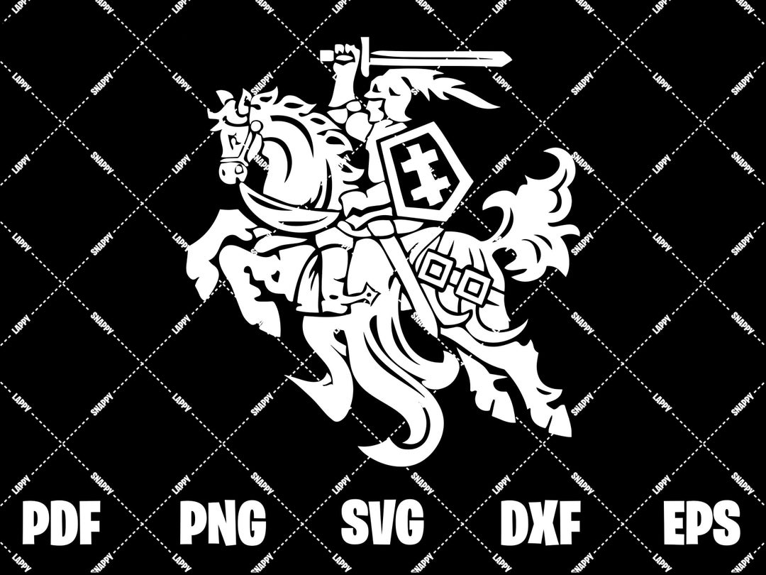 Lithuanian Vytis, SVG, PNG, Original Modernised Knight, Historical ...