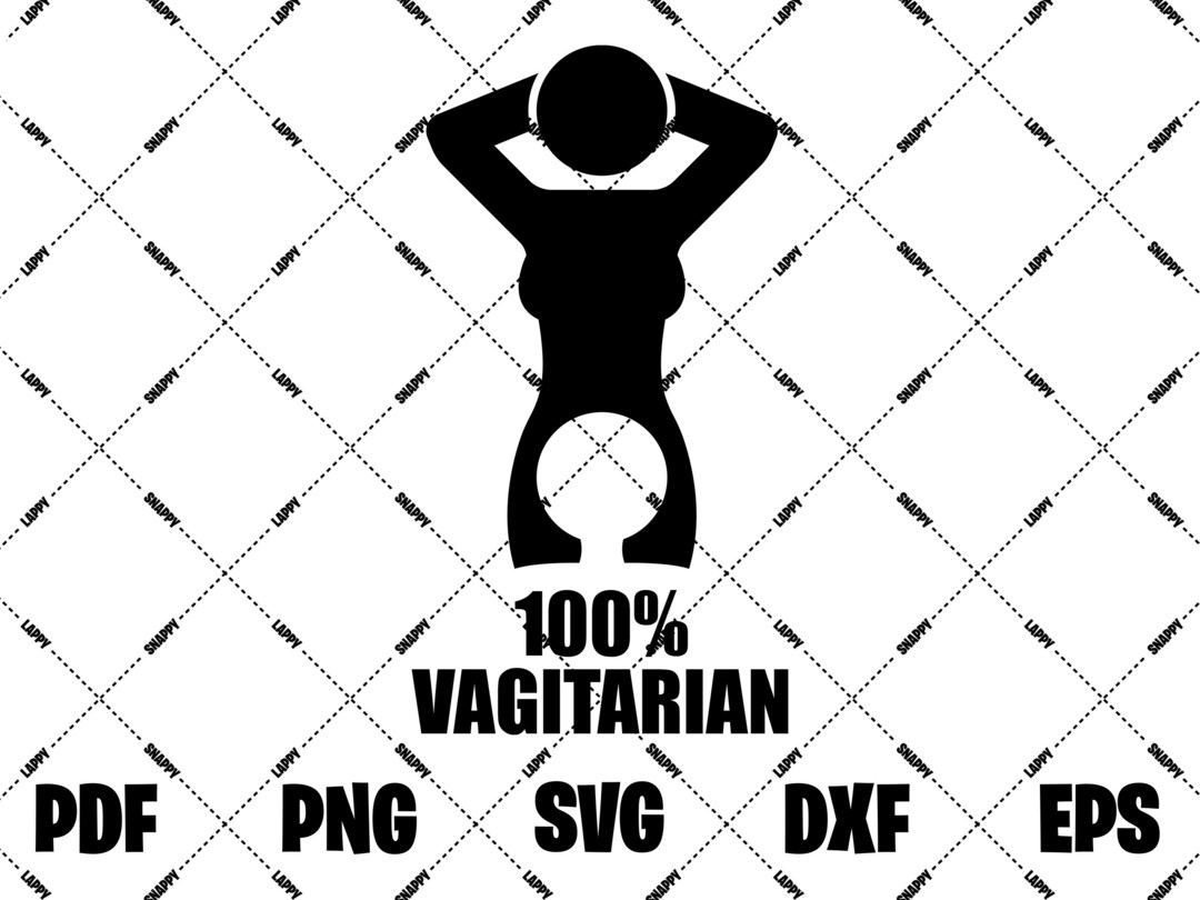 100% Vagitarian, SVG, PNG, Descarga digital, Hombres, Lesbianas, Diseño ...