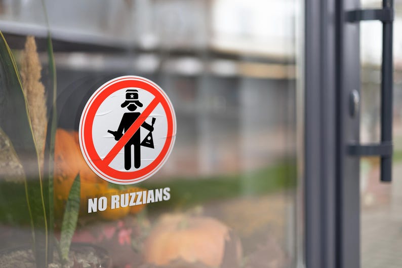 No Russians Allowed, SVG, PNG, Digital Download, No Russians Sign, Anti ...