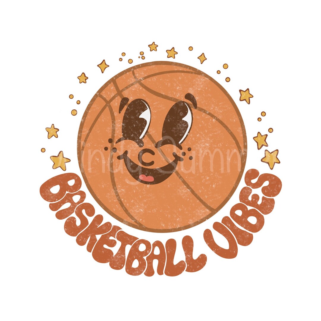 Basketball Vibes Png, Basketball Season Png, Retro Game Day Png ...