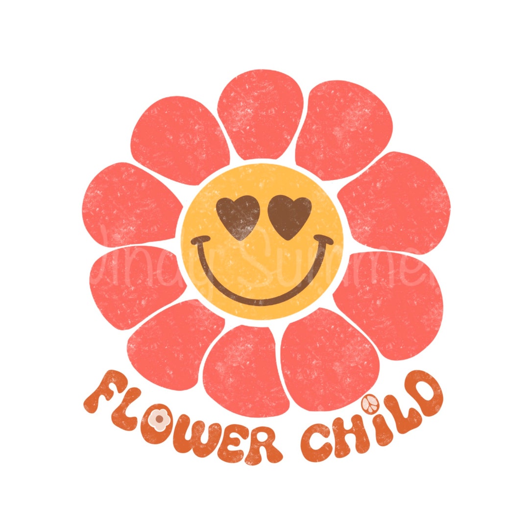 Flower Child Png Sublimation, Groovy Kids Shirt, Retro Flower Shirt Png ...