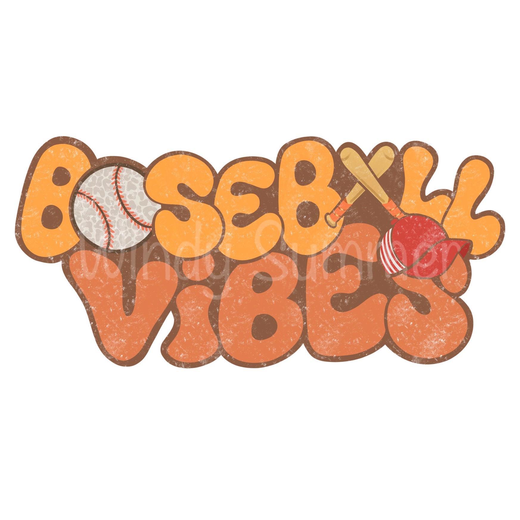 Baseball Vibes Png, Baseball Season Png, Retro Game Day Png, Baseball ...