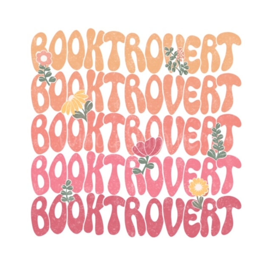 Booktrovert Png Book Lover Vintage Book Lover Teacher - Etsy
