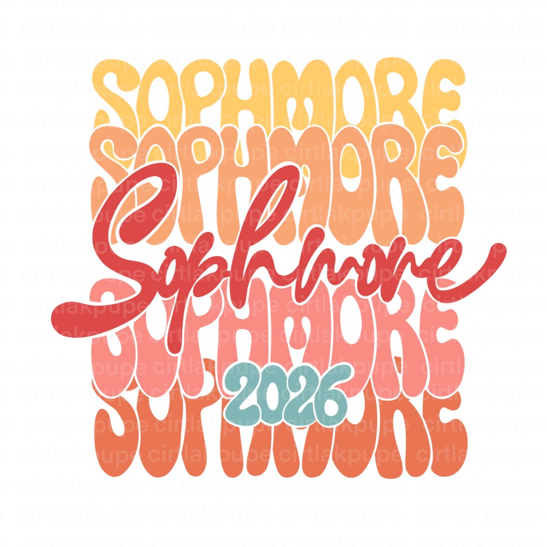 Groovy Sophomore Png, Sophomore Sublimation, Retro Sophomore Graduation ...