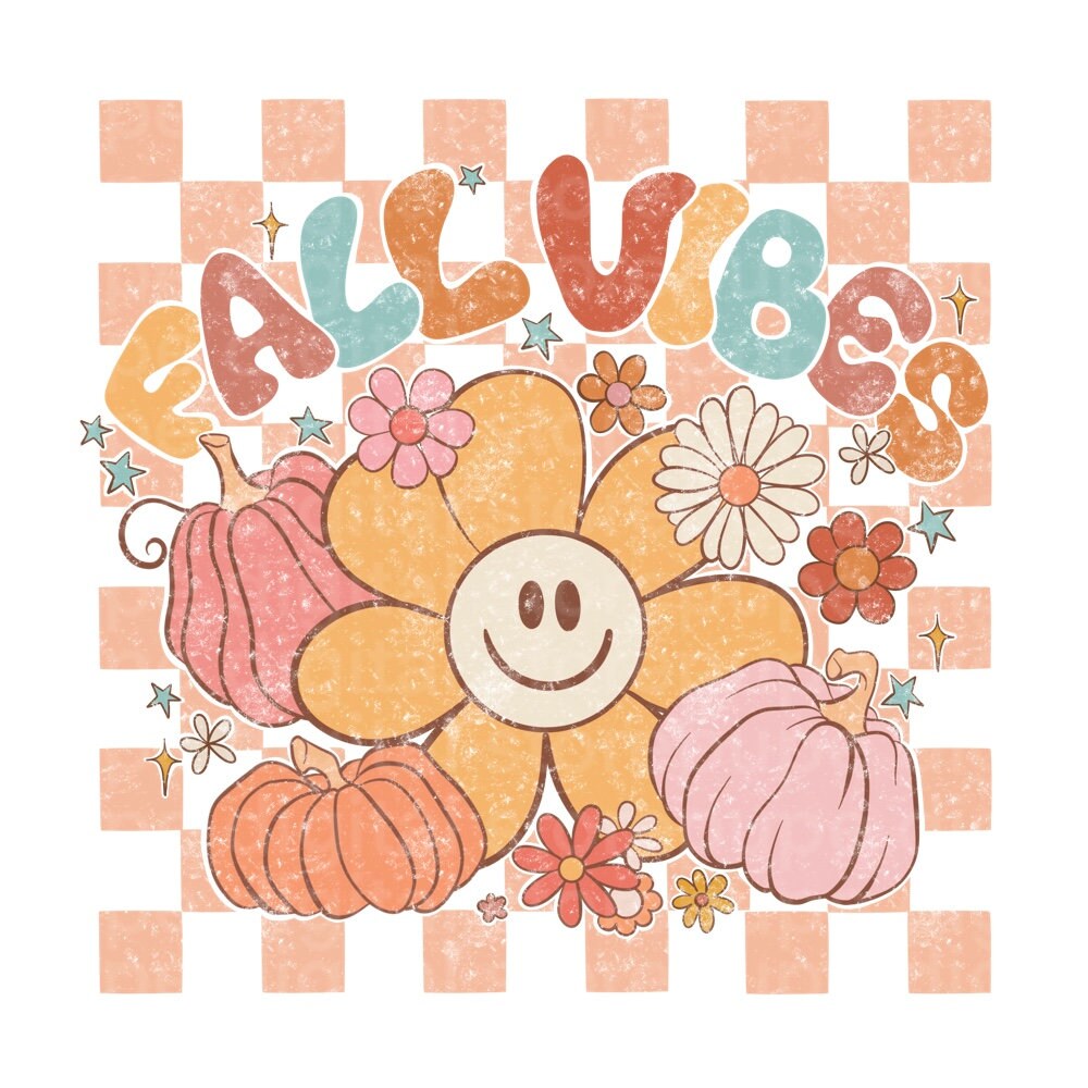 Retro Fall PNG, Pumpkin Patch Png, Groovy Pumpkins Png, Retro Autumn ...