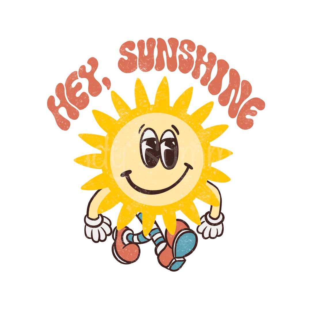 Hey Sunshine Shirt Png, Summer Digital Download, Retro Summer Shirt Png ...