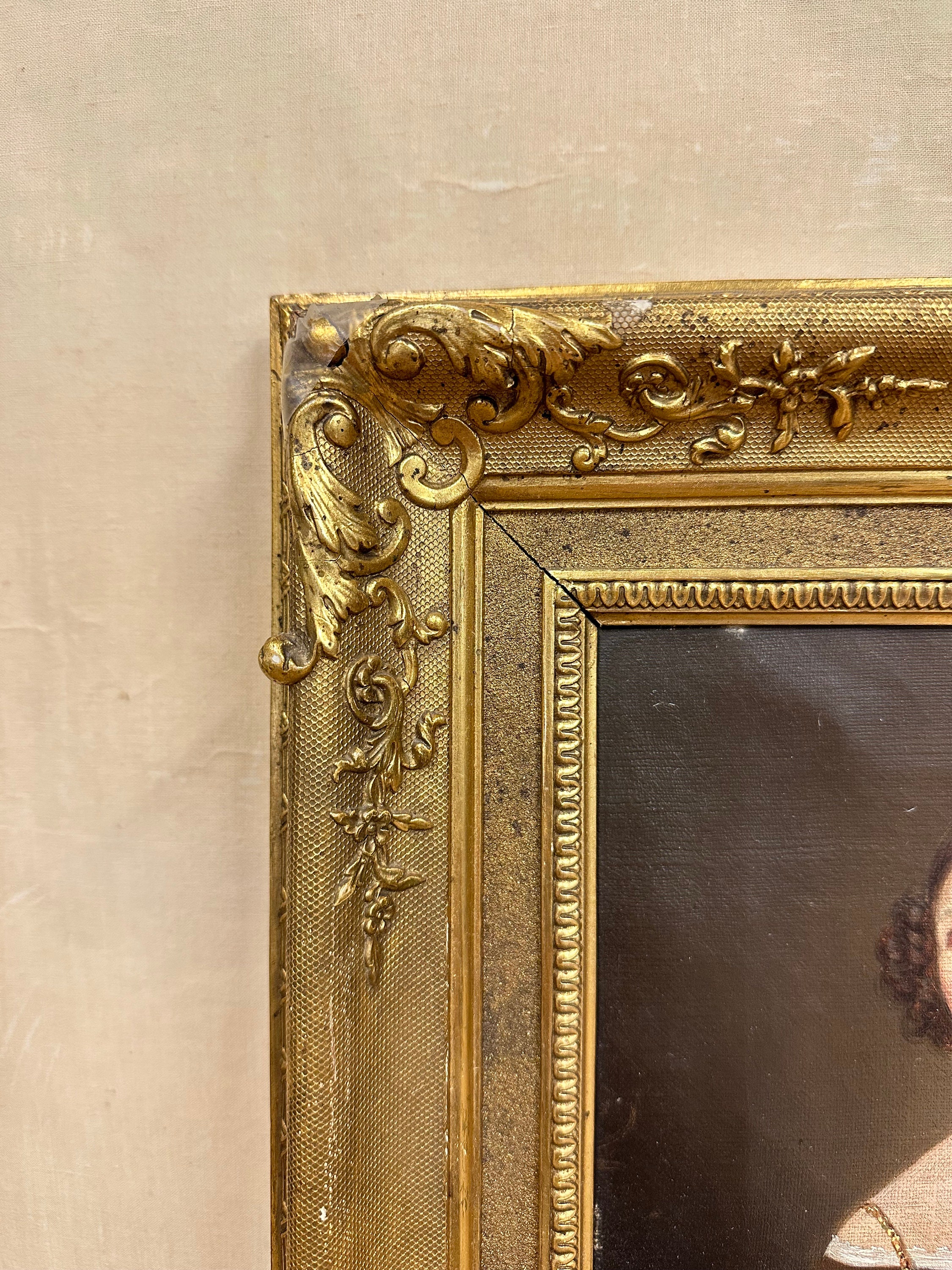 Antique Danish Frame From Damborg 1800s Handmade Vintage Frame With ...