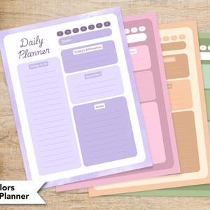 Printable Daily Planner and To-do List, Cute, Chic, Minimalist Design ...