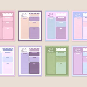 Printable Daily Planner and To-do List, Cute, Chic, Minimalist Design ...