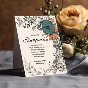 Sympathy Card Printable,bereavement Card,instant Download Card,sorry ...
