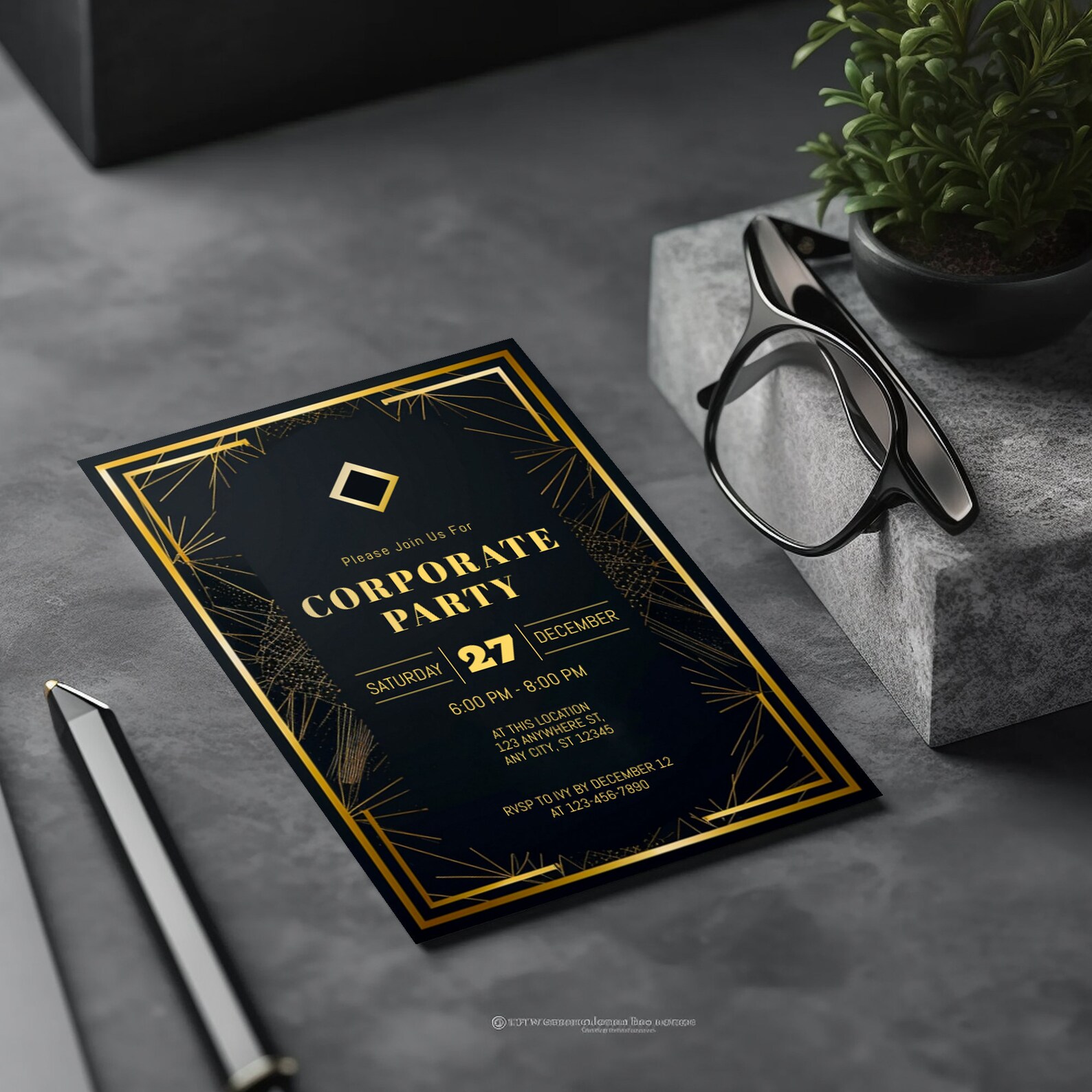 Corporate Invitation,corporate Party Invitation,invitation Digital ...