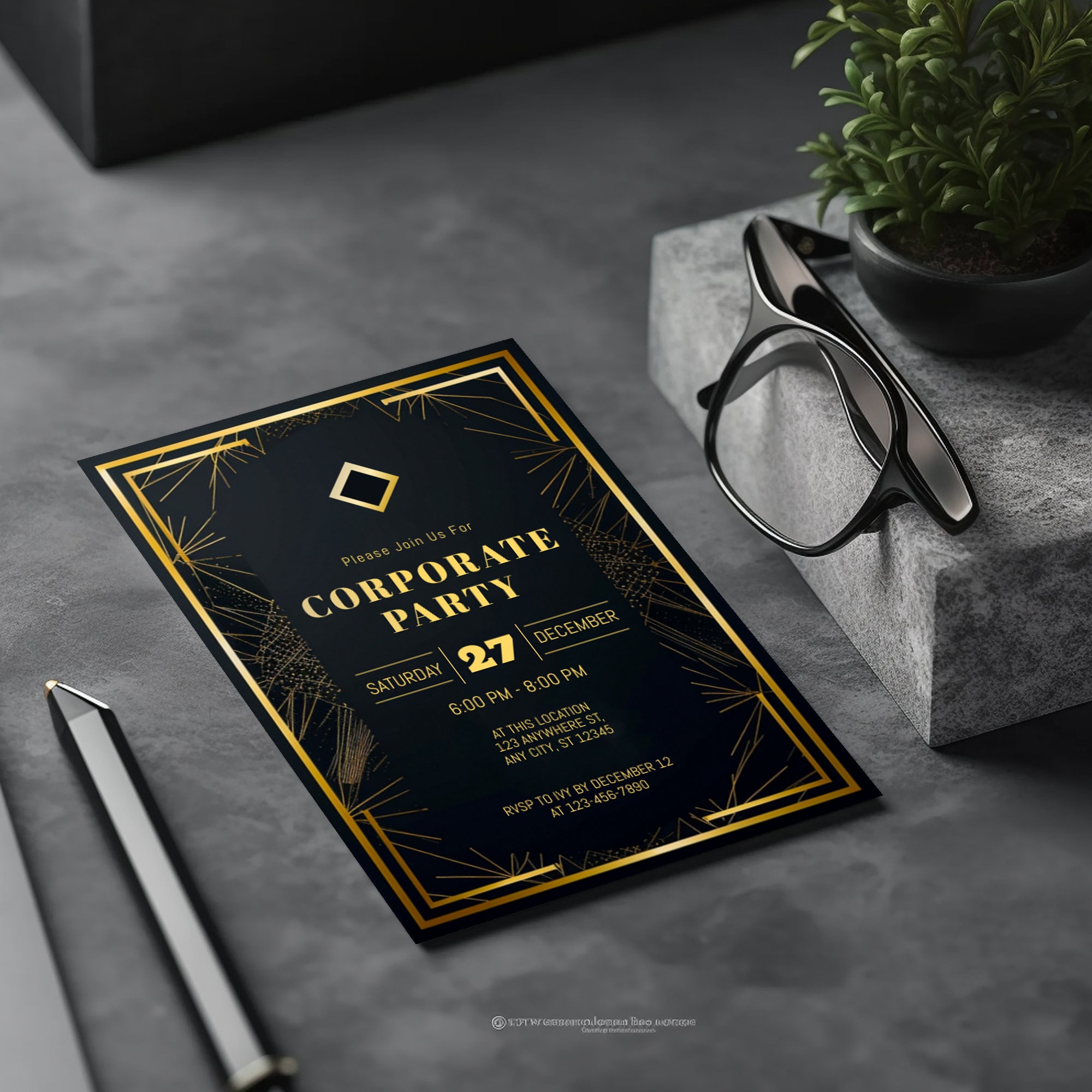 Corporate Invitation,corporate Party Invitation,invitation Digital ...