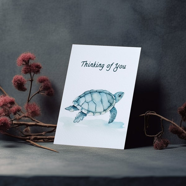 Turtle Card - Etsy