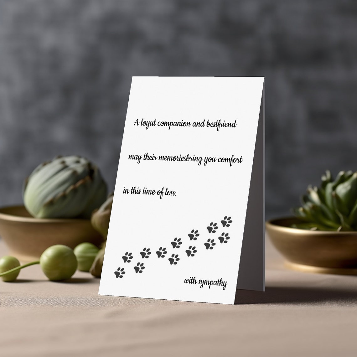 Sympathy Card Loss of Dog,loss of Dog Card,dog Bereavement,dog ...