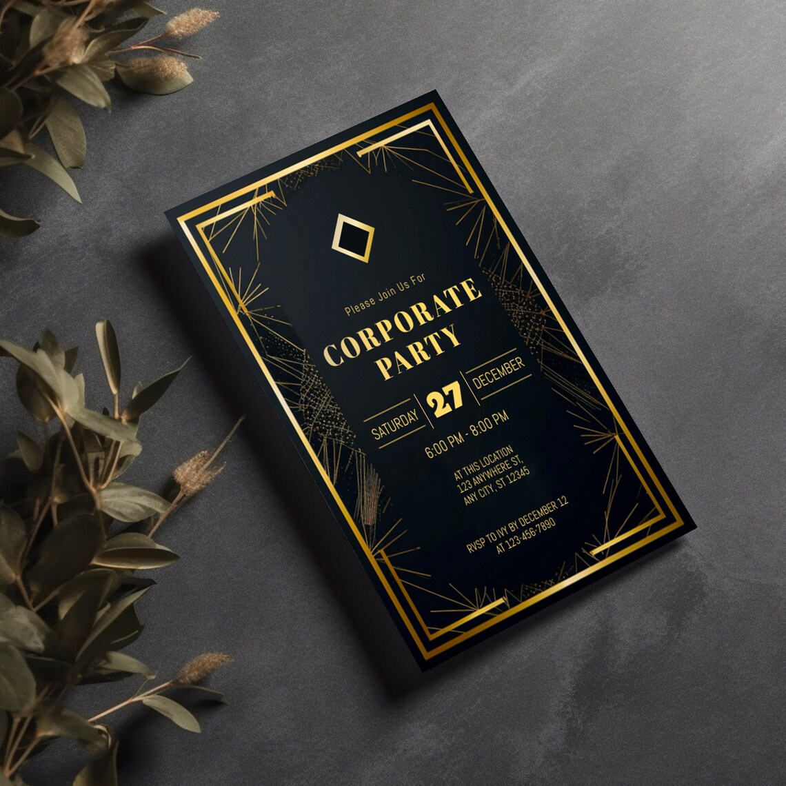 Corporate Invitation,corporate Party Invitation,invitation Digital ...