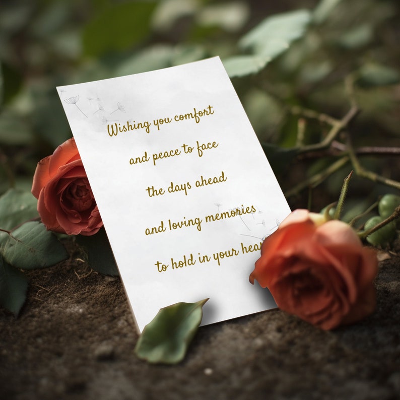 Cousin Sympathy Card,downloadable Sympathy Card,sympathy Card in Loving ...